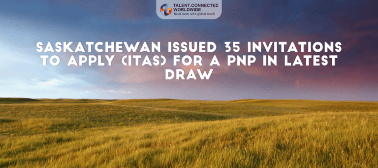 Saskatchewan issued 35 Invitations to Apply for a PNP latest Draw